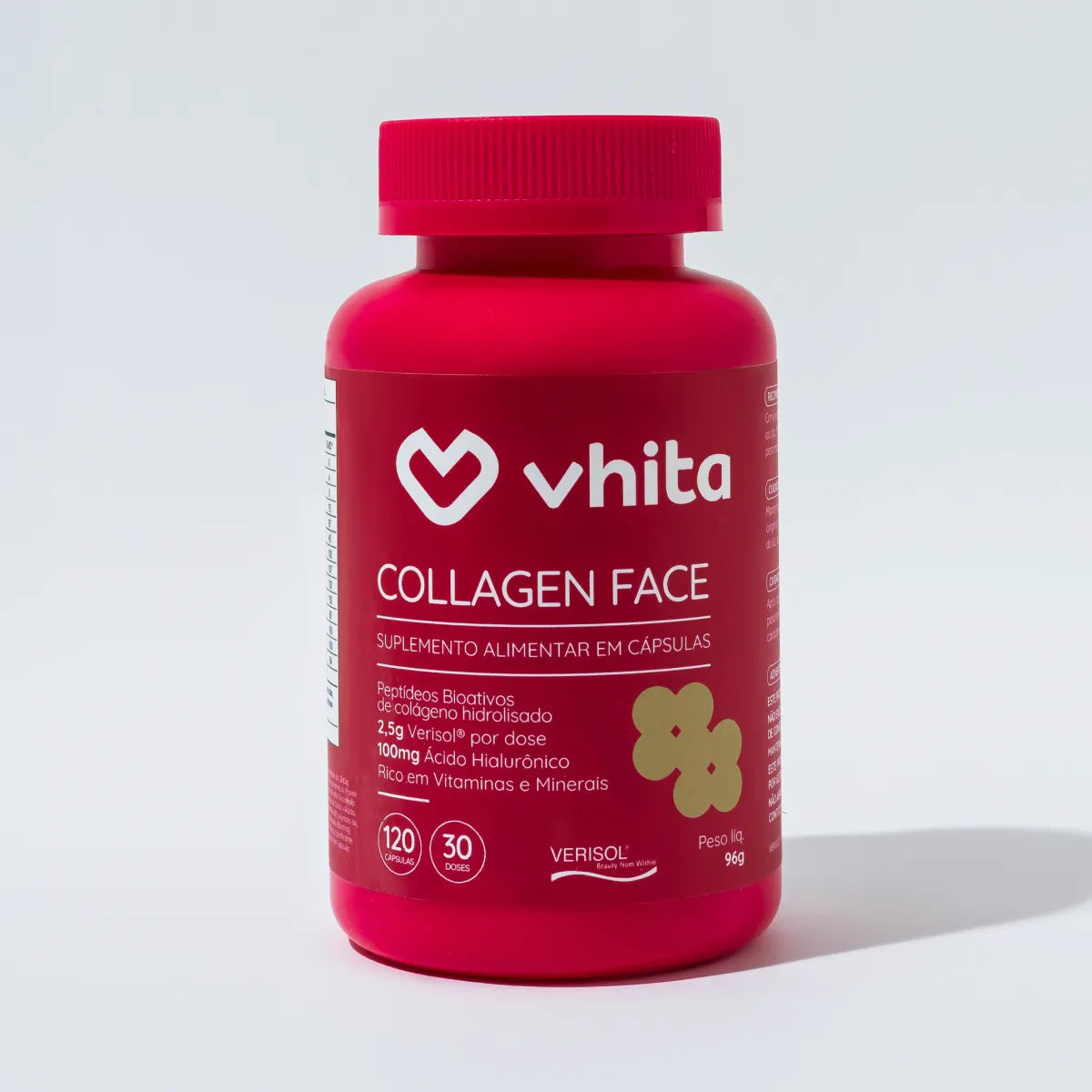 Colágeno Verisol® Hidrolisado + Ácido Hialurônico e Antioxidantes – Vhita